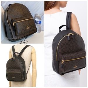 Coach | Bags | New Coach Signature Medium Charlie Backpack | Poshmark